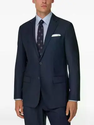 Boggi Milano Suit In Stretch Wool Pinstripe