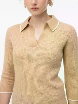 MARANT ETOILE Waffle-knit Three-quarter Sleeve Sweater