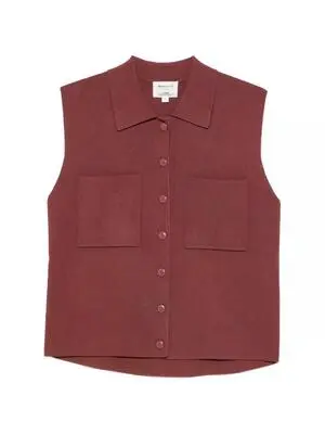 MAISON123 Petra Sleeveless Collared Top