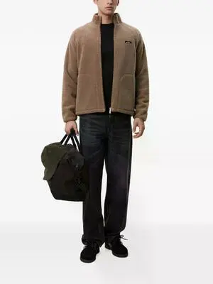 LES DEUX Fleece Raglan-sleeve Jacket - Brown