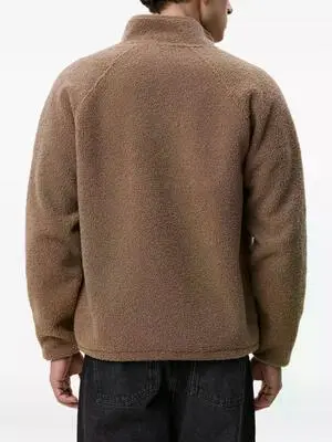 LES DEUX Fleece Raglan-sleeve Jacket - Brown