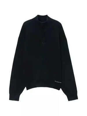 Alexander Wang Logo-embroidered Sweatshirt - Black