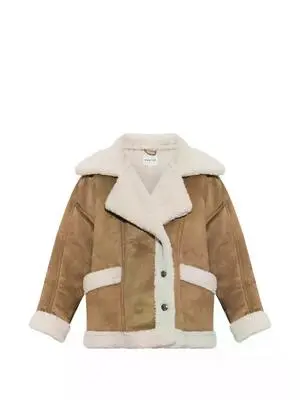 Munthe Valter Teddy-trim Coat - Brown