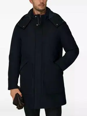 Boggi Milano Parka In Technical Fabric B Tech - Blue