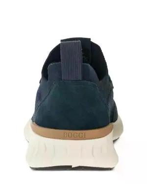 Boggi Milano Willow Trainers In Wool Blend - Blue