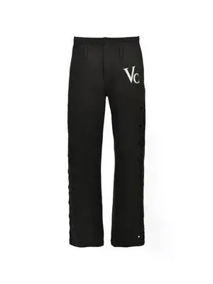 MASU Heart-hole Logo-print Track Pants