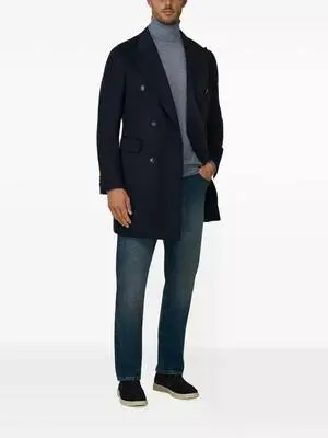 Boggi Milano Coat In Pure Cashmere Double-breasted
