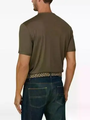 Boggi Milano T-shirt In Wool-jersey Wooltech