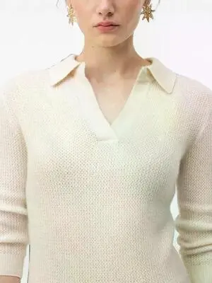 MARANT ETOILE Waffle-knit Polo-collar Sweater