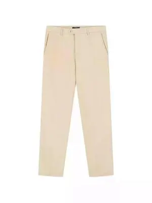 Boggi Milano Trousers In Stretch-cotton Tencel® Modal - Neutrals