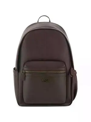 Boggi Milano Rucksack In Leather-effect Fabric - Brown