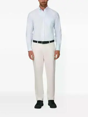 Boggi Milano Striped Oxford Cotton Shirt Regular Fit