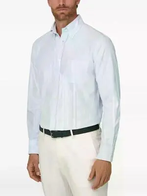 Boggi Milano Striped Oxford Cotton Shirt Regular Fit