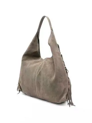 MARC ELLIS Altea Fringe-detail Suede Shoulder Bag