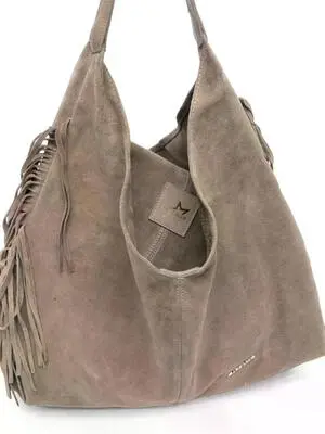 MARC ELLIS Altea Fringe-detail Suede Shoulder Bag