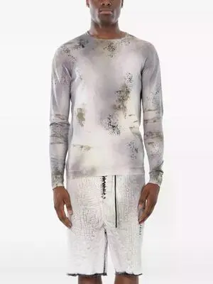 MD75 Long-sleeve Hand-treated Sweater - Grey