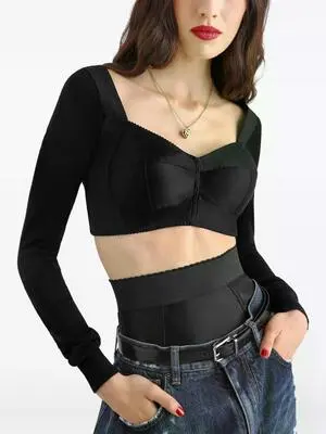 Dolce & Gabbana Satin Bustier Top