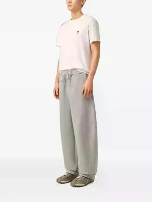 AMI Paris Cotton Track Pants With Heritage Label