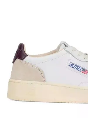 AUTRY Medalist Suede-panel Sneakers - White