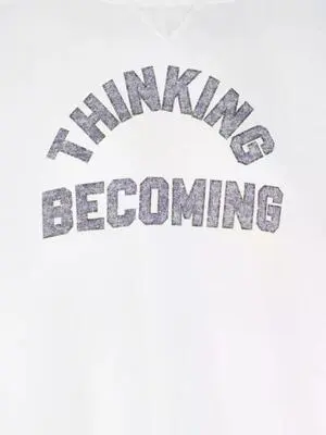 Sacai Slogan-print Cotton Sweater