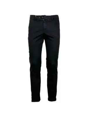 B SETTECENTO Textured-finish Tailored Trousers - Blue