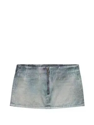 Alexander Wang Glazed Denim Mini Skirt