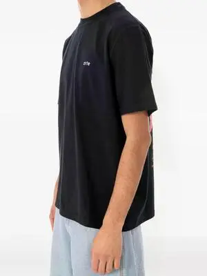 ARTE ANTWERP Graphic-print Logo-embroidered T-shirt