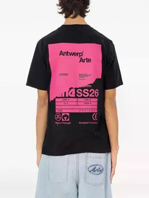 ARTE ANTWERP Graphic-print Logo-embroidered T-shirt