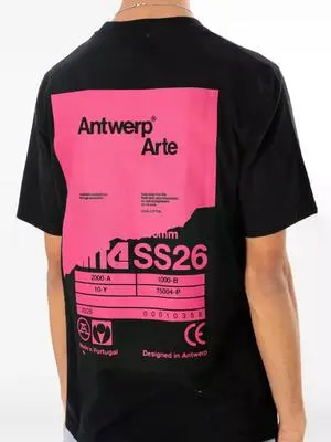 ARTE ANTWERP Graphic-print Logo-embroidered T-shirt