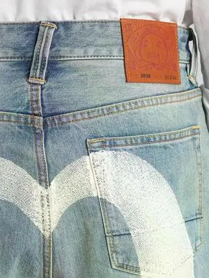 EVISU Seagull-print Jeans - Blue