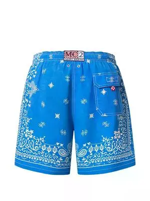 MC2 SAINT BARTH Gustavia Paisley-print Swim Shorts