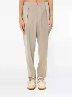 BRIGLIA 1949 Portobello Marzotto Pleated Trousers - Neutrals