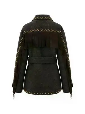 P.a.r.o.s.h Fringed Stud-embellished Jacket
