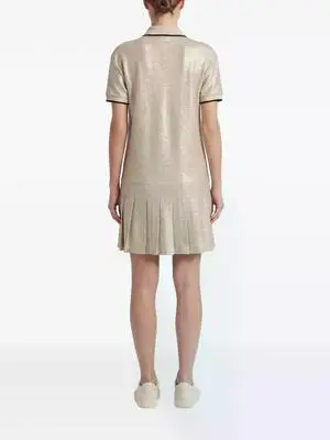 Brunello Cucinelli Mini Pleated-skirt Polo Dress