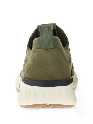 Boggi Milano Willow Trainers In Wool Blend - Green