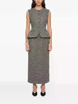 Magda Butrym Herringbone Peplum Jacket