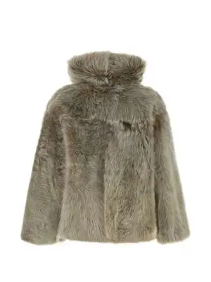 SALVATORE SANTORO High-neck Fur Jacket