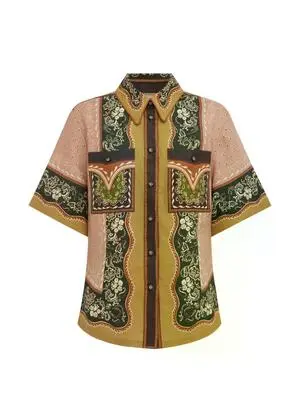 ALEMAIS Darcey Paisley-print Shirt