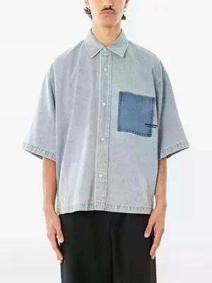 NEW AMSTERDAM SURF ASSOCIATION Patch-pocket Denim Shirt