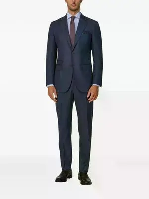 Boggi Milano Pinstripe Wool Suit - Blue