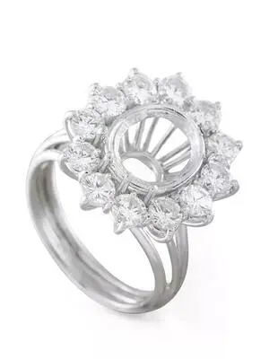 LB EXCLUSIVE Diamond Halo Ring - Silver