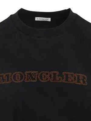 Moncler Logo-embroidered Short-sleeve T-shirt