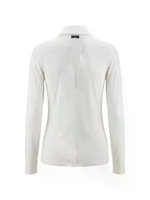 Elisabetta Franchi Ribbed-knit Polo Top