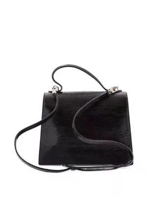 LOUIS VUITTON Sevigne Handbag Electric Epi Leather Pm Shoulder Bag - Black