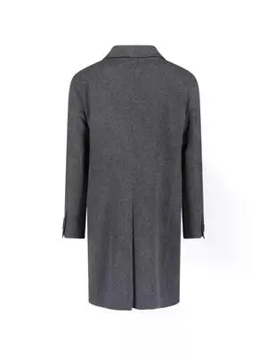Tagliatore Double-breasted Peak-lapel Coat - Grey