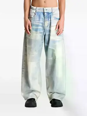 DIESEL® Relaxed Regular Waist 2097 D-enim-m Joggjeans® Jeans - Blue