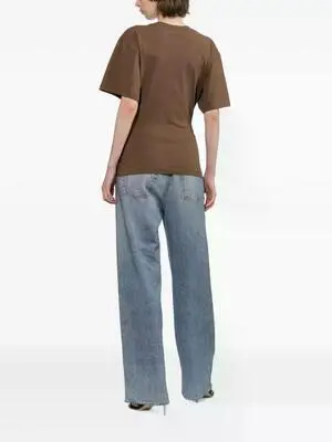 COURREGES Logo-embroidered T-shirt