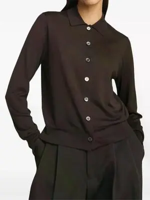 Soeur Hailey Button-up Polo-collar Cardigan