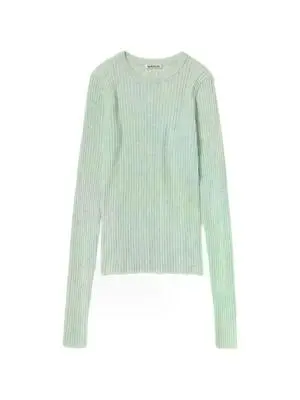 Auralee Nep-knit Cashmere Sweater - Green