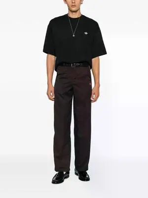 Adidas Logo-embroidered Side-stripe Trousers